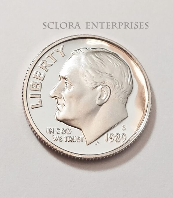 1989 S Roosevelt Dime *PROOF* **FREE SHIPPING** – Sclora Enterprises
