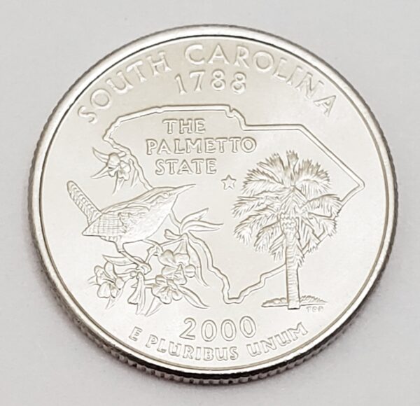 2000 D South Carolina State Quarter **FREE SHIPPING** – Sclora Enterprises