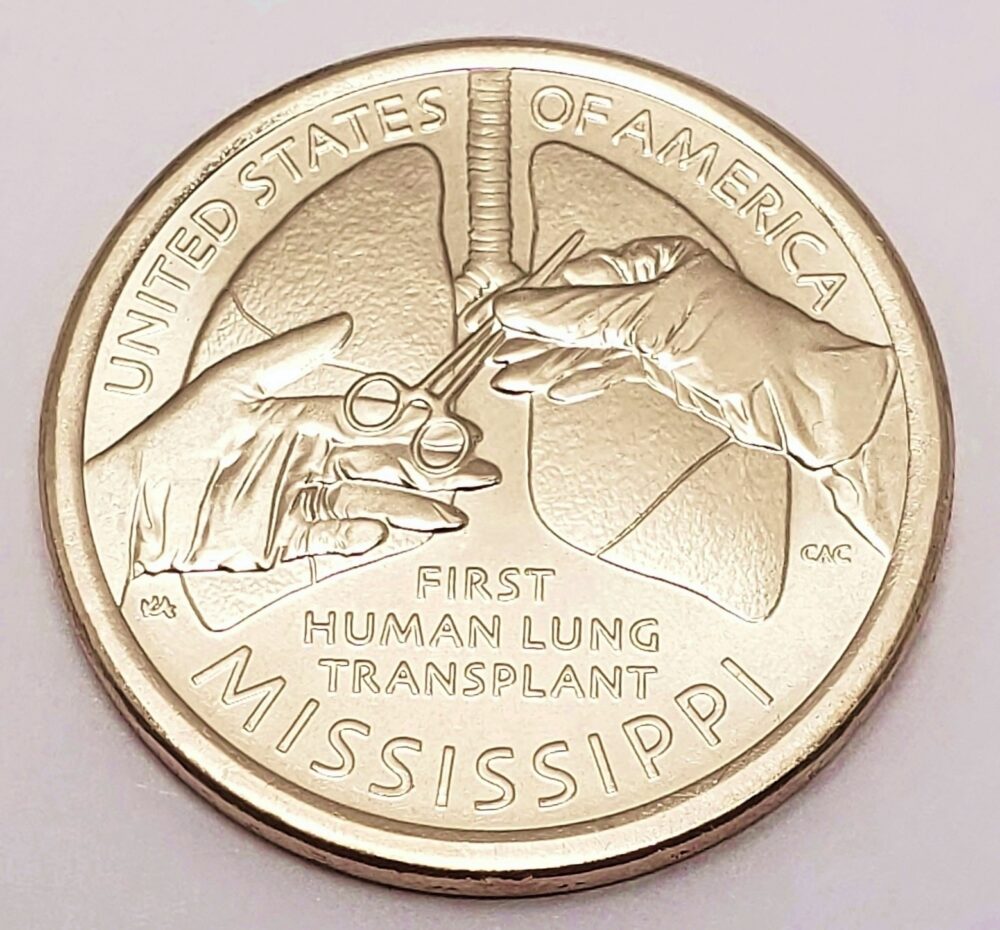 2023 D American Innovation Dollar Coin Mississippi Lung Transplant *BU ...